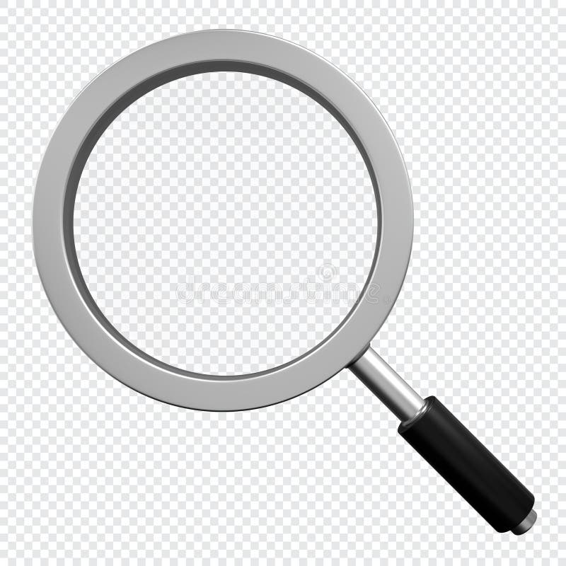 Magnifying Glass. Magnifying Glass 3d Icon. Realistic Magnifying Glass ...