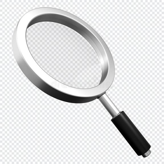 Magnifying Glass. Magnifying Glass 3d Icon. Realistic Magnifying Glass ...