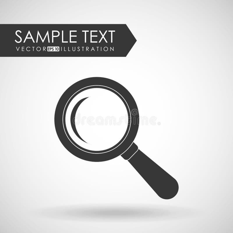 Magnifying glass design stock illustration. Illustration of icon - 67540032
