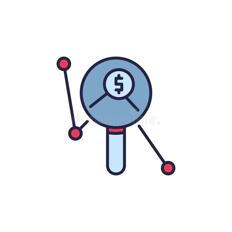 Inflation Graph or Chart Vector Concept Colored Icon Stock Illustration ...