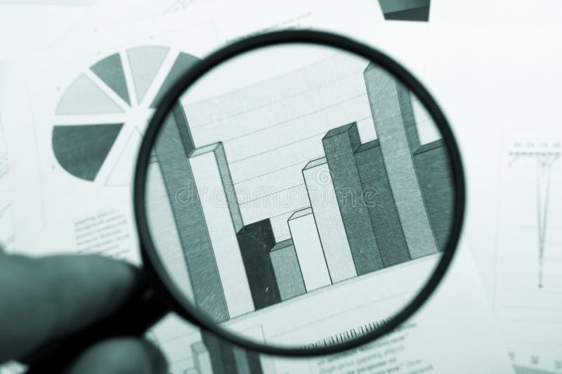 Magnifying Glass, Drawing Diagram Stock Image - Image of chart ...