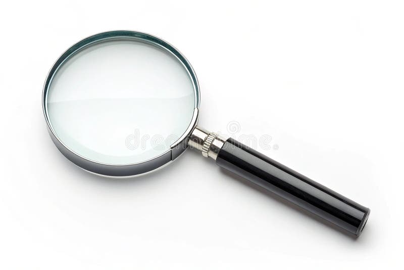 Magnifying Glass Flat Style Design Stock Illustration - Illustration of ...