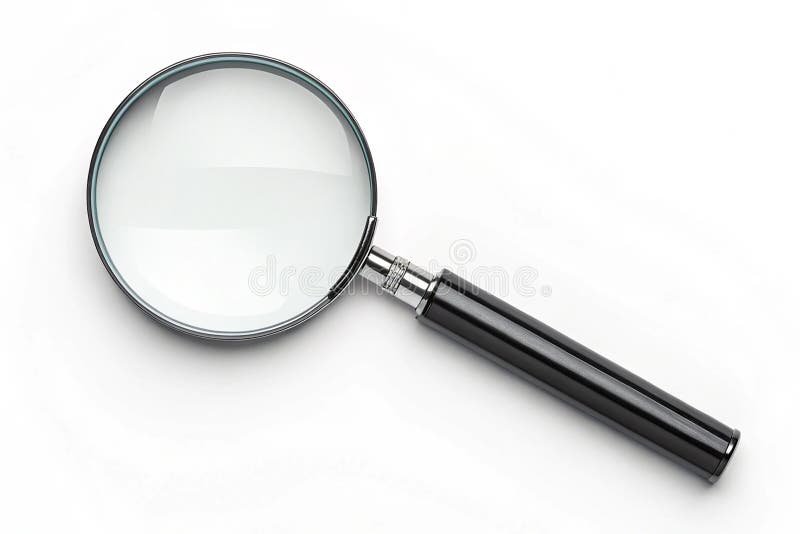 Magnifying Glass Flat Style Design Stock Illustration - Illustration of ...