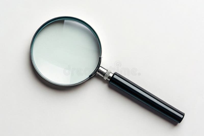 Magnifying Glass Flat Style Design Stock Illustration - Illustration of ...