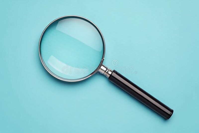 Magnifying Glass Flat Style Design Stock Illustration - Illustration of ...