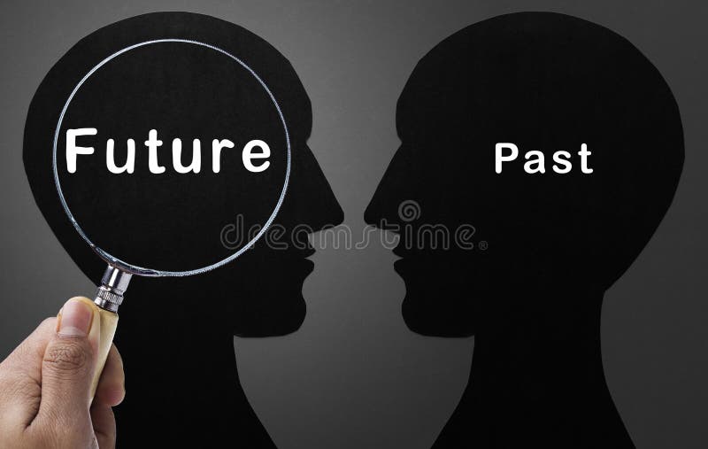 Magnifying Glass Focus on Future Stock Image - Image of destiny ...