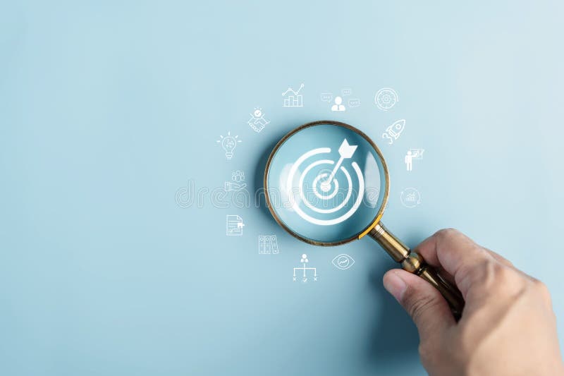Magnifying Glass Focus To Target Icon Which for Start Up, Creative ...