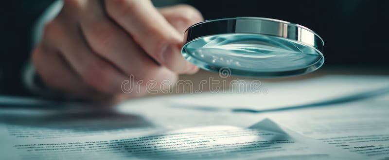 The Magnifying Glass Focusing on Important Documents for Detailed ...