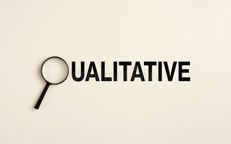 Magnifying Glass Focusing on Qualitative Research and Analysis Stock ...