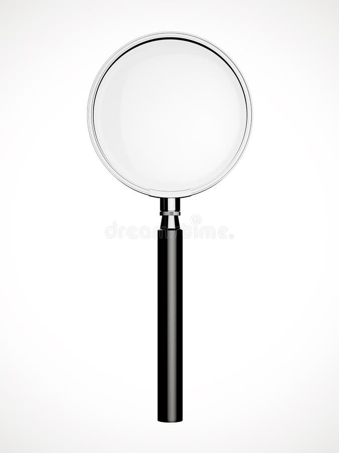 Magnifying glass front stock illustration. Illustration of instrument ...