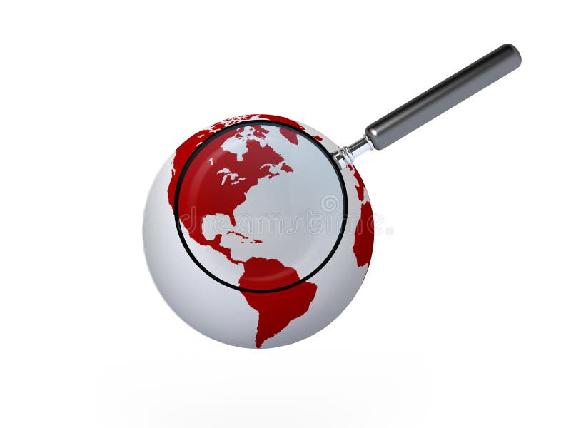 Earth Globe Magnifying Glass Stock Illustrations – 4,450 Earth Globe ...