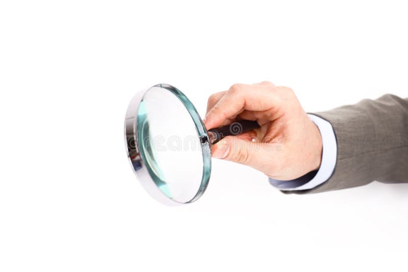 Law Investigation, Magnifying Glass with Document Stock Photo - Image ...