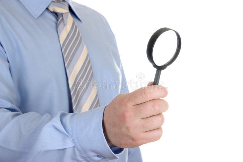 Magnifying Glass in the Hand Stock Photo - Image of discovery ...