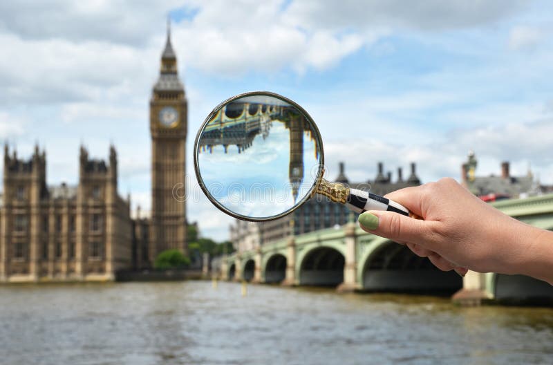 Magnifying Glass in the Hand Stock Image - Image of european, ornate ...