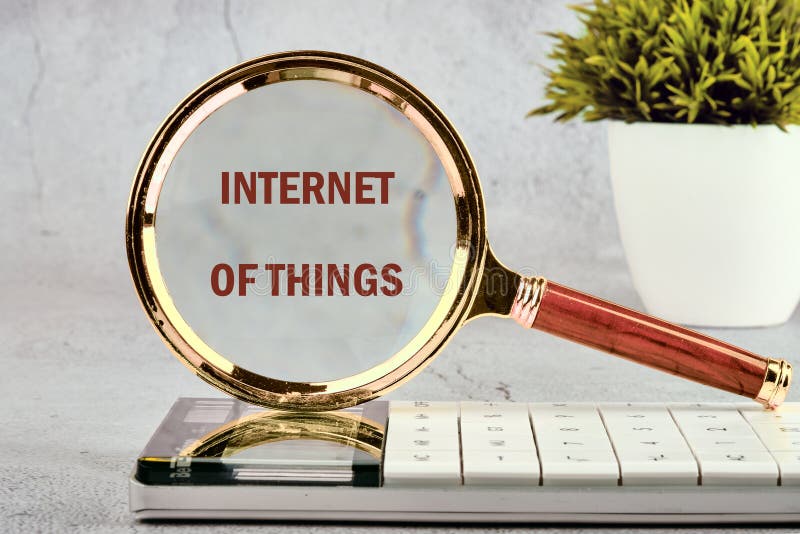 A Magnifying Glass Highlighting the Concept of Internet of Things ...