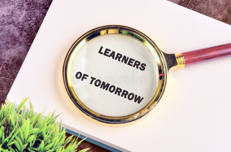 A Magnifying Glass Highlights the Phrase Learners of Tomorrow on a ...