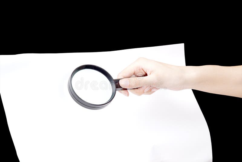 Magnifying Glass Hovering Over Stock Image - Image of clue, glass: 20112401