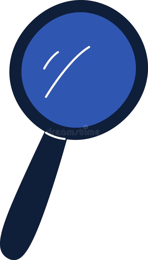 Magnifying Glass Icon with Handle Stock Illustration - Illustration of ...