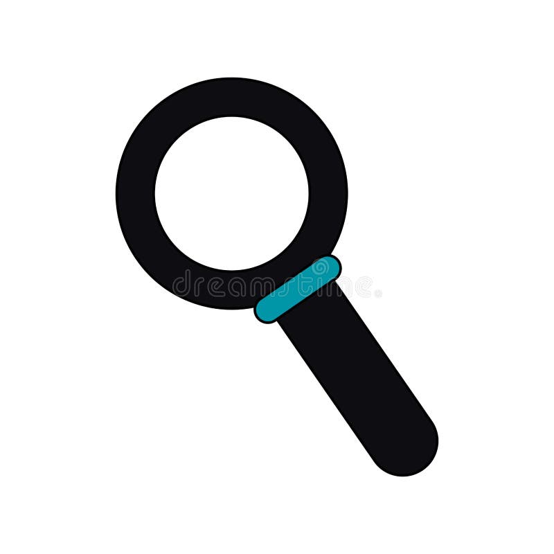Magnifying Glass Icon Image Stock Illustration - Illustration of ...