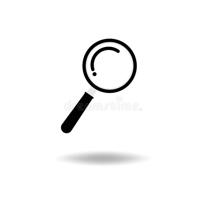 Magnifying Glass Icon Isolated on Transparent Background,Vector ...