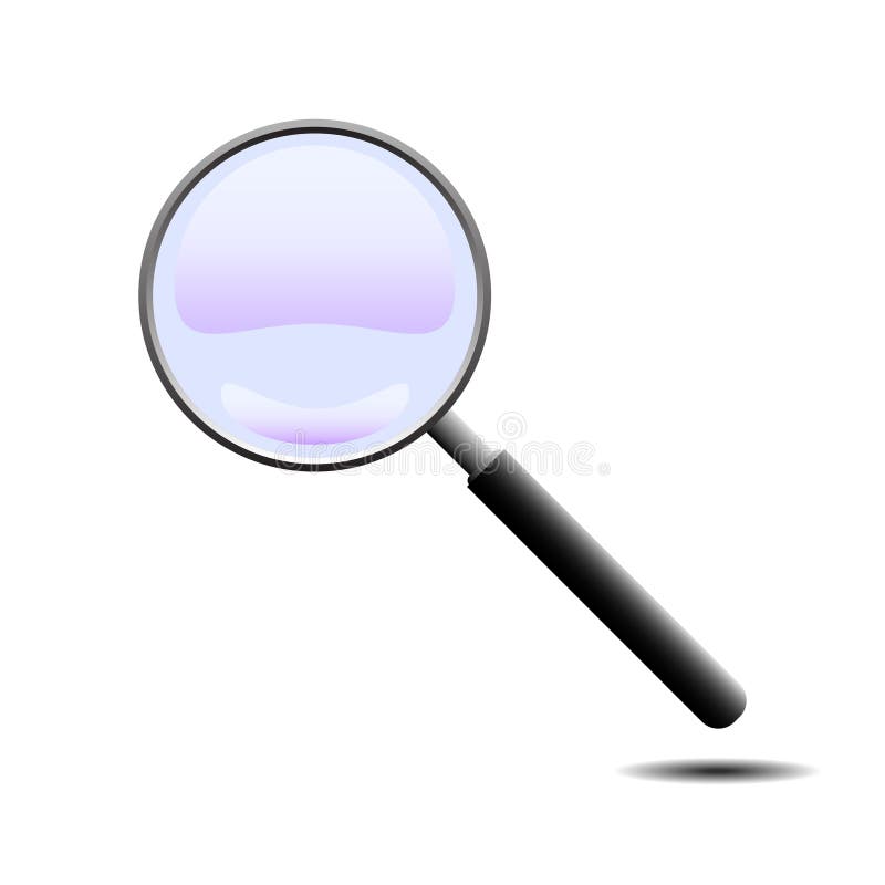 Magnifying Glass with Search Bar. Vector Illustration Stock Vector ...