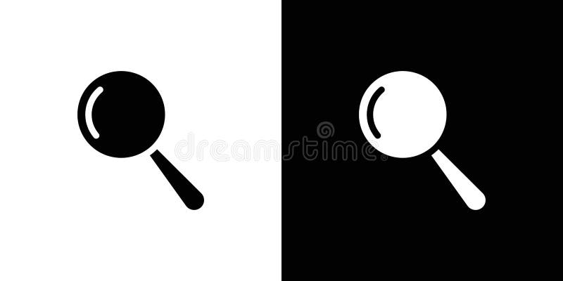 Magnifying Glass Icon Logo Set Vector Stock Vector - Illustration of ...