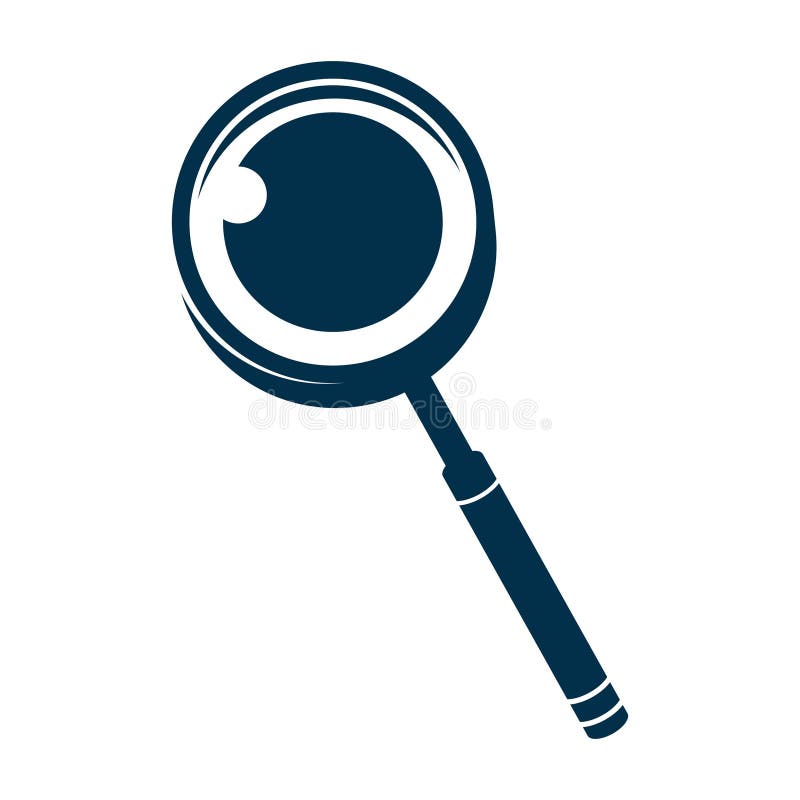 Magnifying Glass Icon, Magnifier or Loupe Sign Vector Stock ...