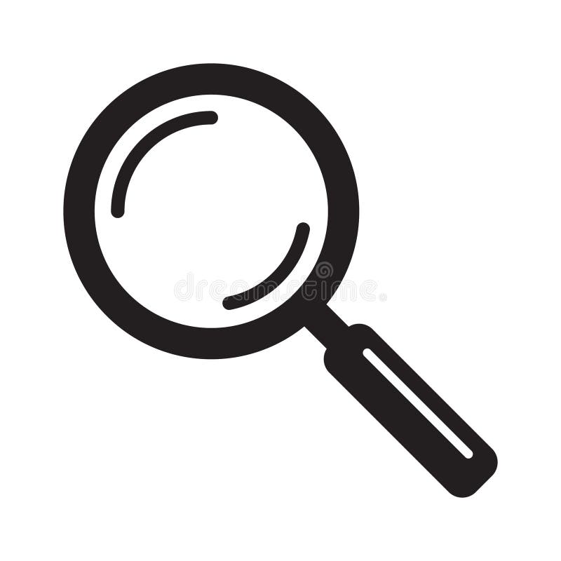 Magnifying Glass Icon, Magnifier Icon. Loupe Icon Stock Vector ...