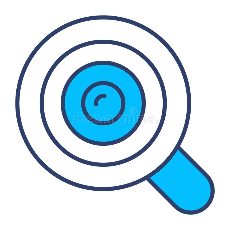 Magnifying Glass Icon Modern Illustration Stock Vector - Illustration ...