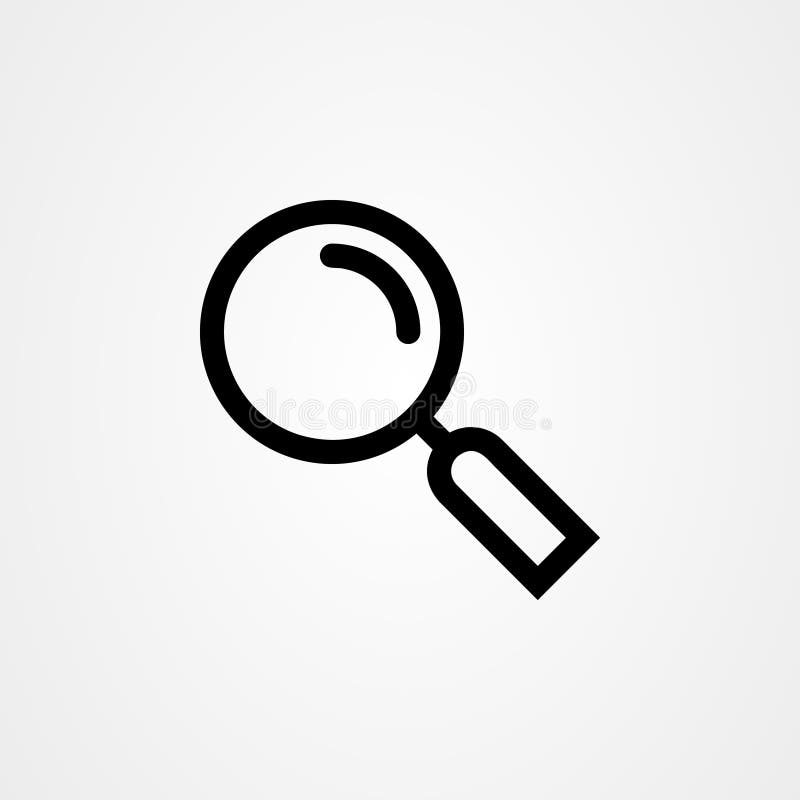 Magnifying Glass Icon. Search Symbol Vector Stock Vector - Illustration ...