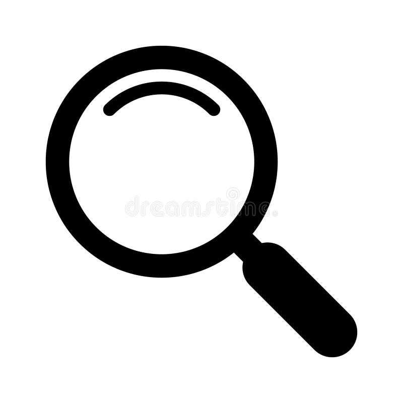 Magnifying Glass Icon. Search Icon Stock Vector - Illustration of look ...