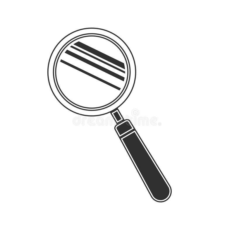 Magnifying glass icon. stock vector. Illustration of inspect - 280847175