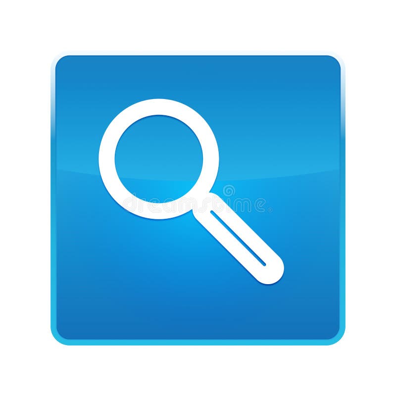 Magnifying Glass Icon Abstract Digital Design Blue Background Stock ...