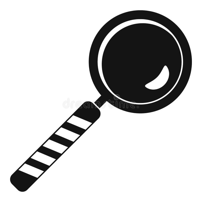 Magnifying Glass Icon, Simple Style Stock Vector - Illustration of ...
