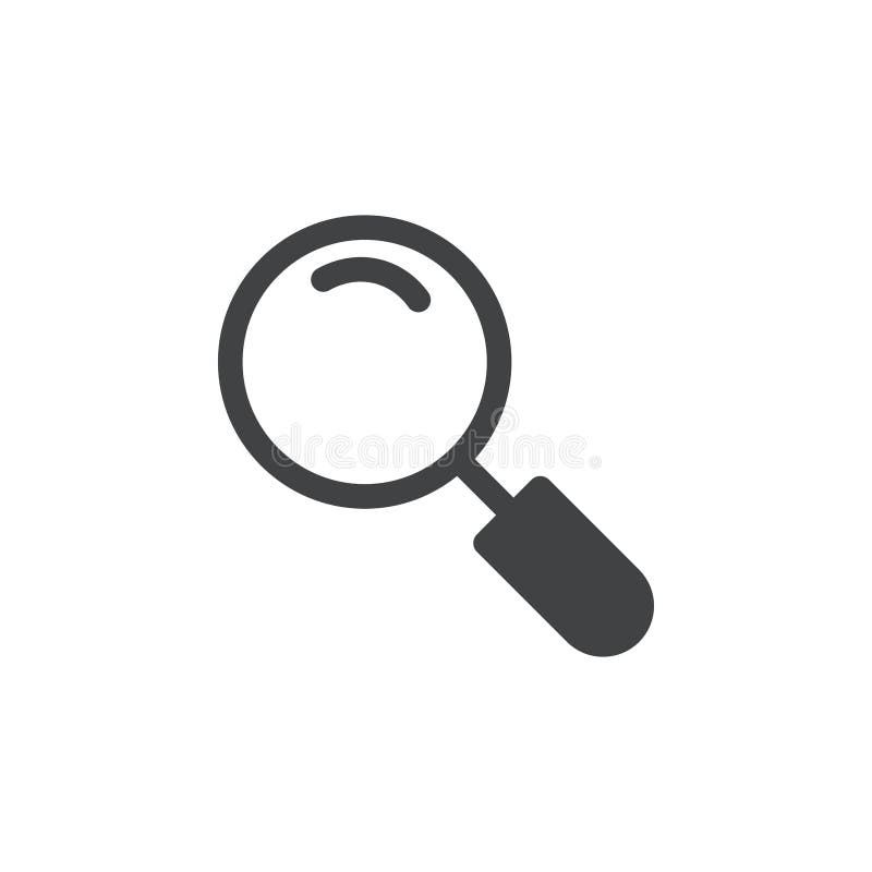 Magnifying Glass Icon Simple Vector Symbol Stock Vector - Illustration ...