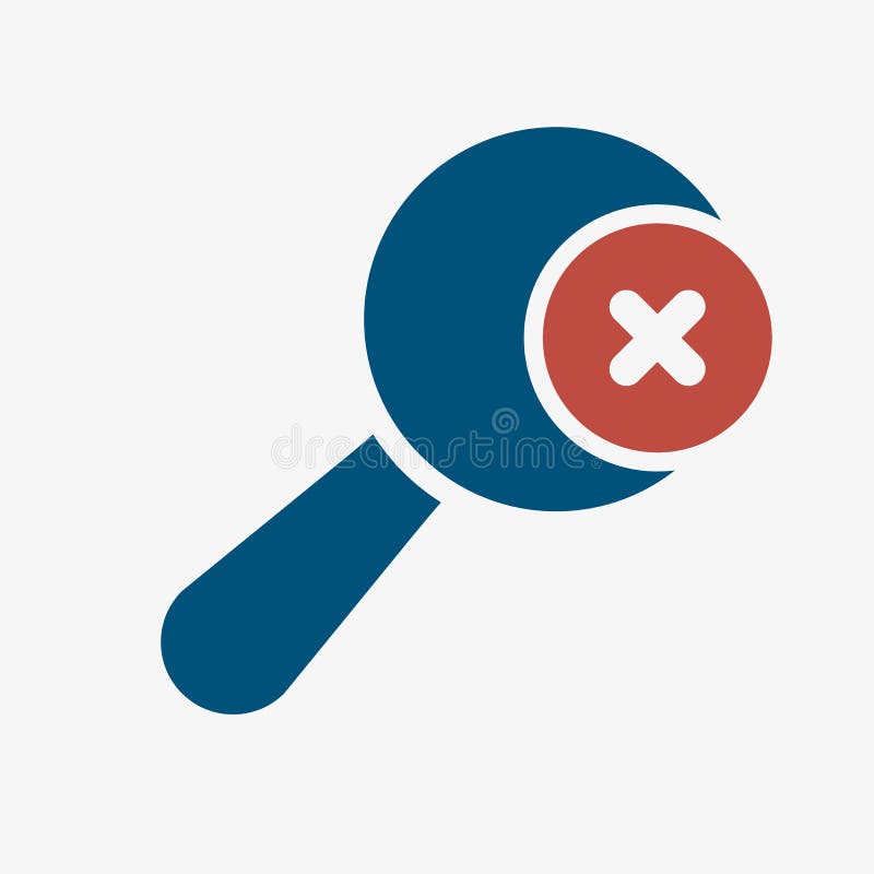 Magnifying Glass Icon, Tools and Utensils Icon with Cancel Sign ... Magnifying Glass Icon, Tools and Utensils Icon with Cancel Sign ...