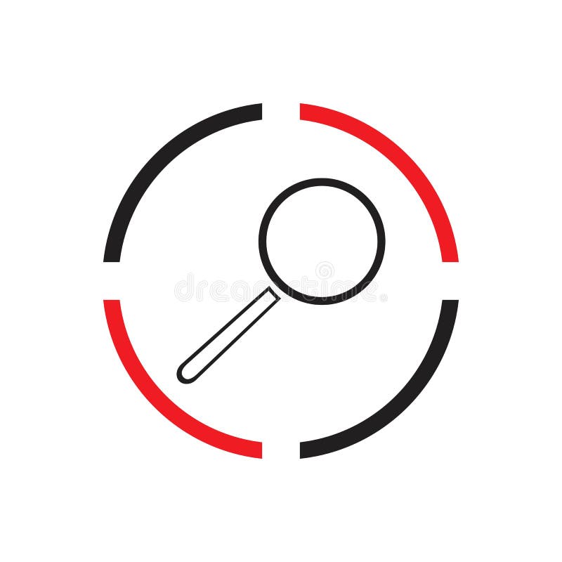Magnifying Glass Icon Vector Illustration - Vector Stock Vector ...