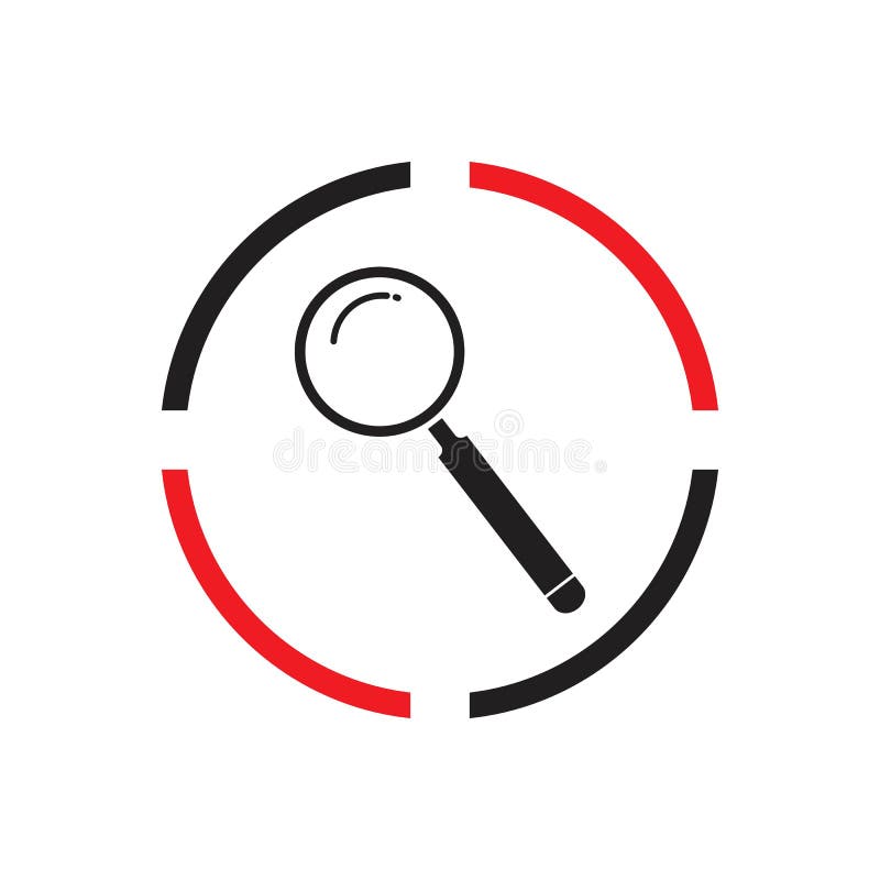 Magnifying Glass Icon Vector Illustration Vector Stock Vector