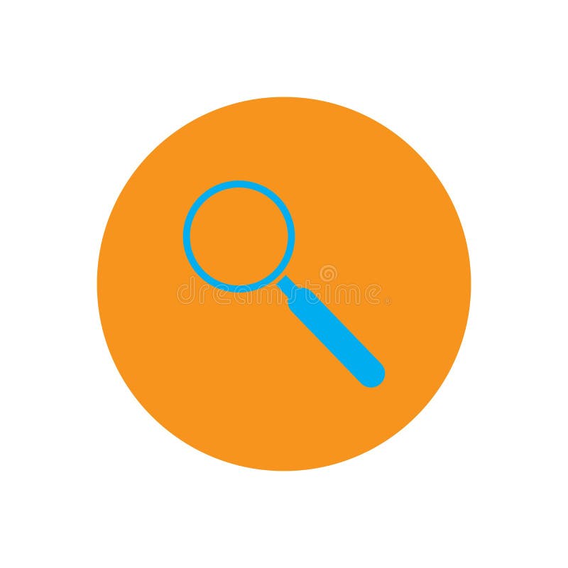 Magnifying Glass Icon Vector Illustration - Vector Stock Vector ...