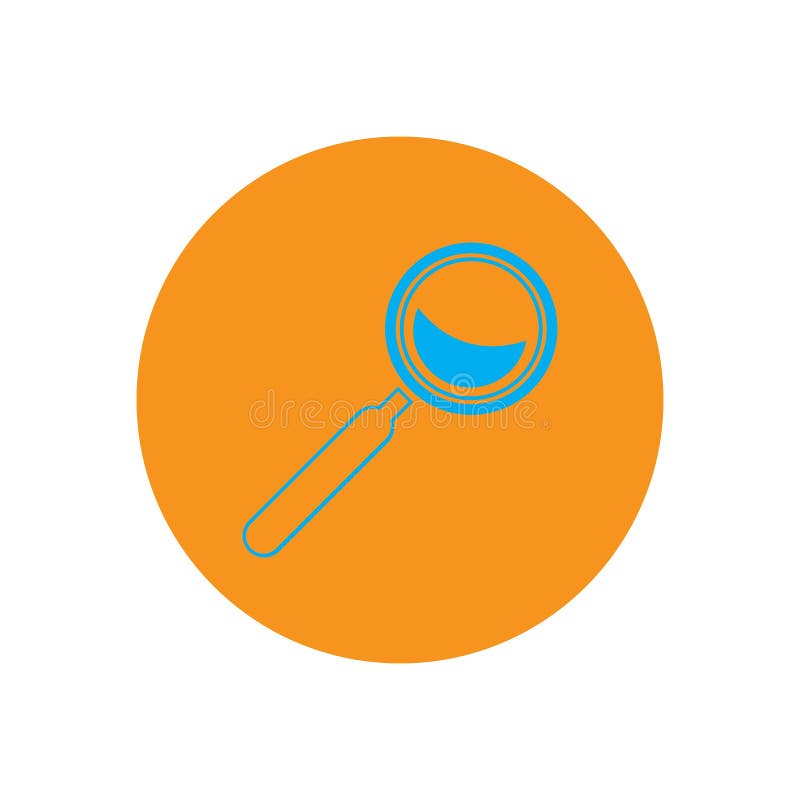 Magnifying Glass Icon Vector Illustration - Vector Stock Vector ...