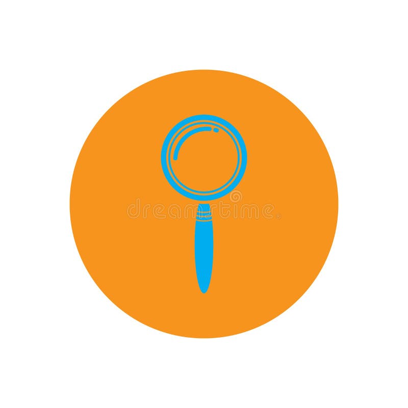Magnifying Glass Icon Vector Illustration - Vector Stock Vector ...