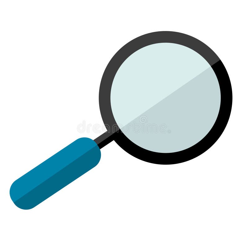 Magnifying Glass Icon. Vector Stock Illustration - Illustration of ...
