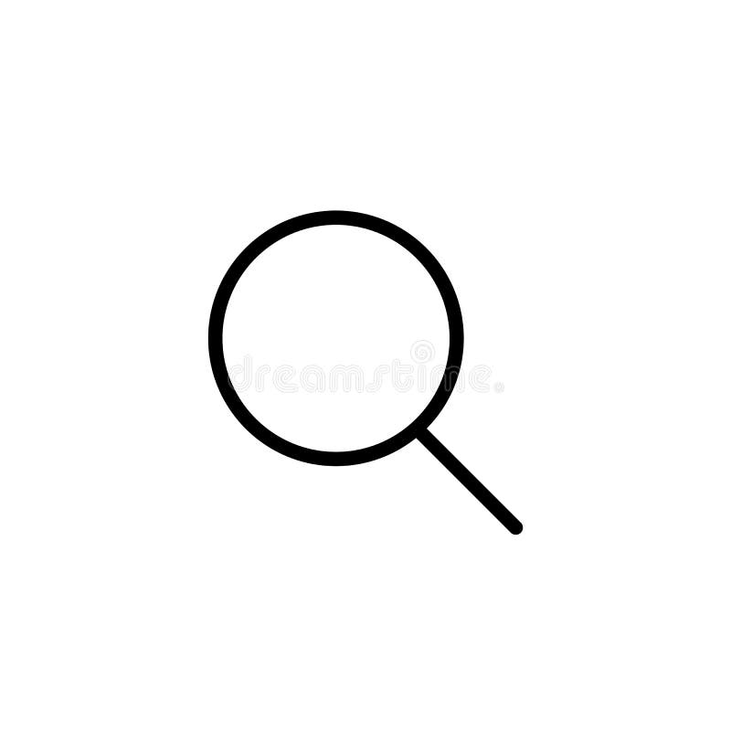 Magnifying Glass Minimal Style Icon Vector Eps10 Stock Vector ...