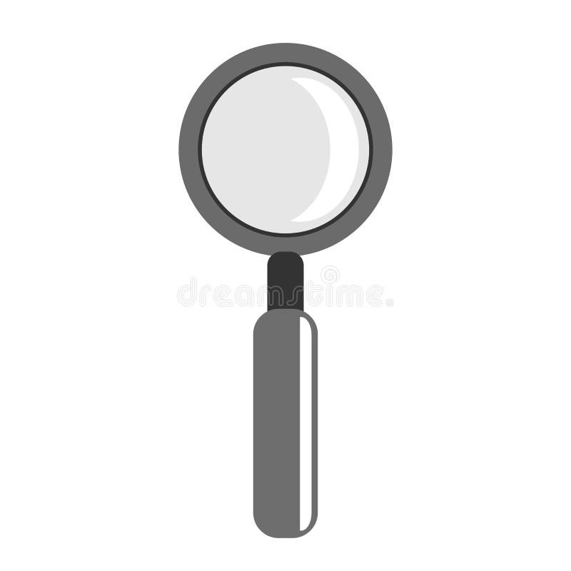 Magnifying Glass Icon. Set of Icons in Different Style. Flat, Realistic ...
