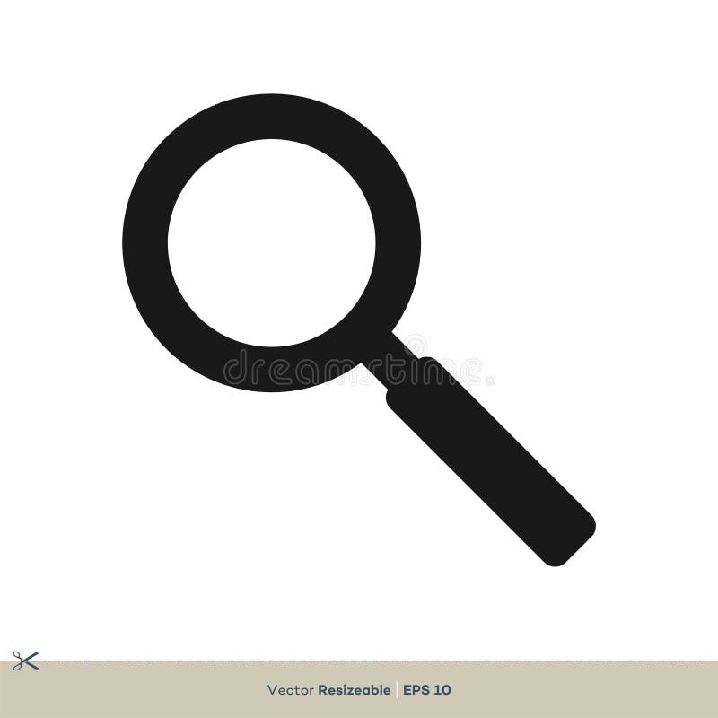 Magnifying Glass Icon Vector Logo Template Illustration Design. Vector ...
