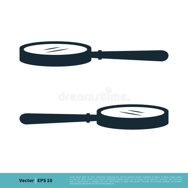 Magnifying Glass Icon Vector Logo Template Illustration Design. Vector ...