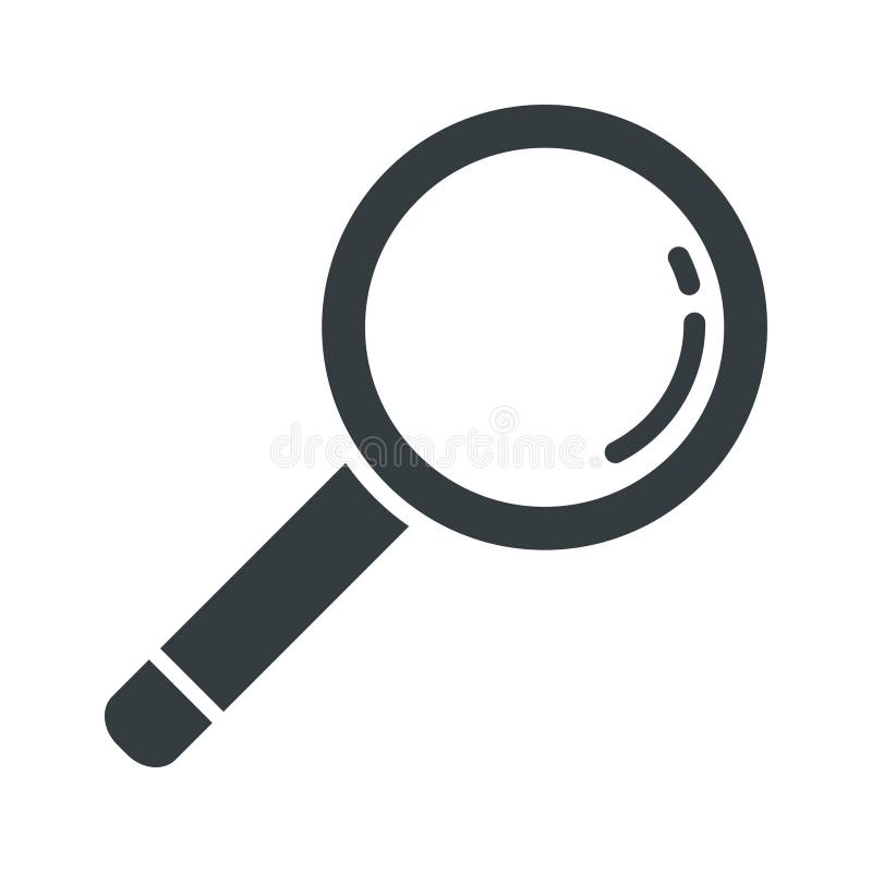 Magnifying Glass Icon Vector Design Template Stock Illustration ...