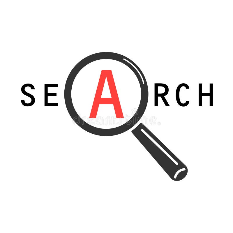 Magnify With Enlarge Text Illustration Design Stock Illustration ...