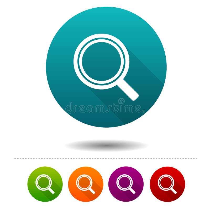 Magnifying Glass Icons. Magnifying Signs Stock Illustration ...