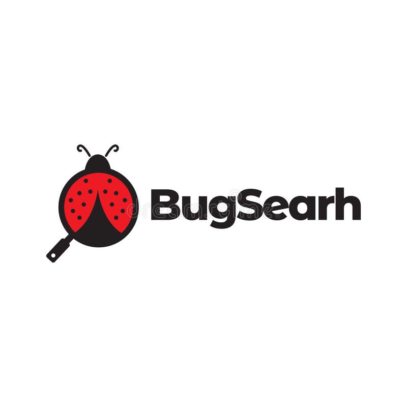 Magnifying Glass with Insect Bug Logo Design Vector Graphic Symbol Icon ...